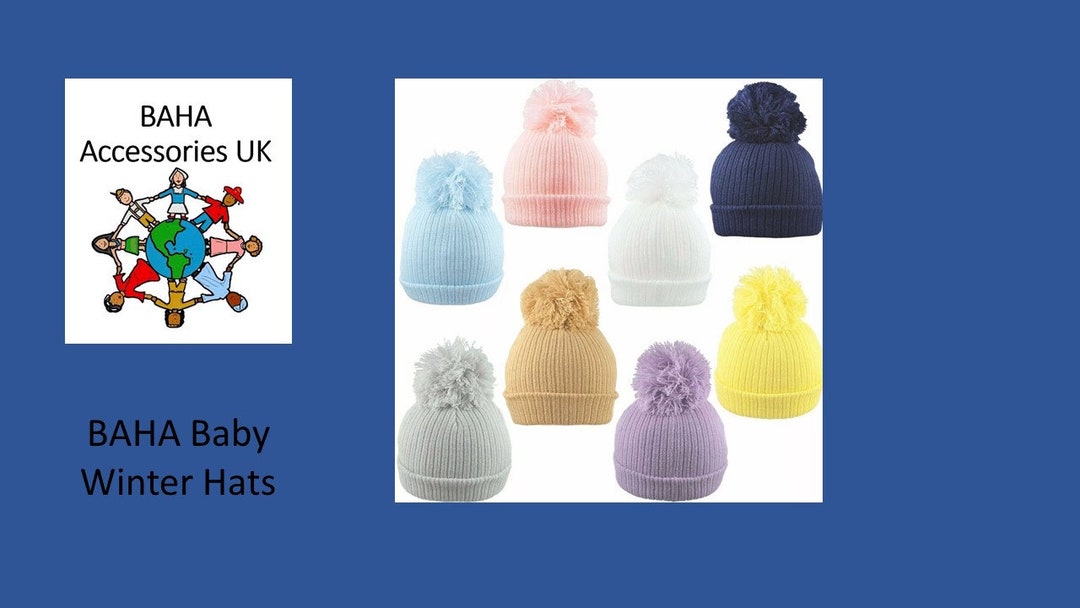BAHA Accessories UK Baby Winter Hats - Etsy
