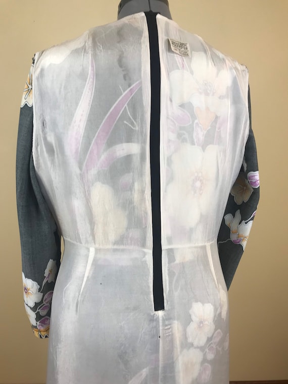 Vintage 1960s 1970s Bohemian Lilly long floral evenin… - Gem