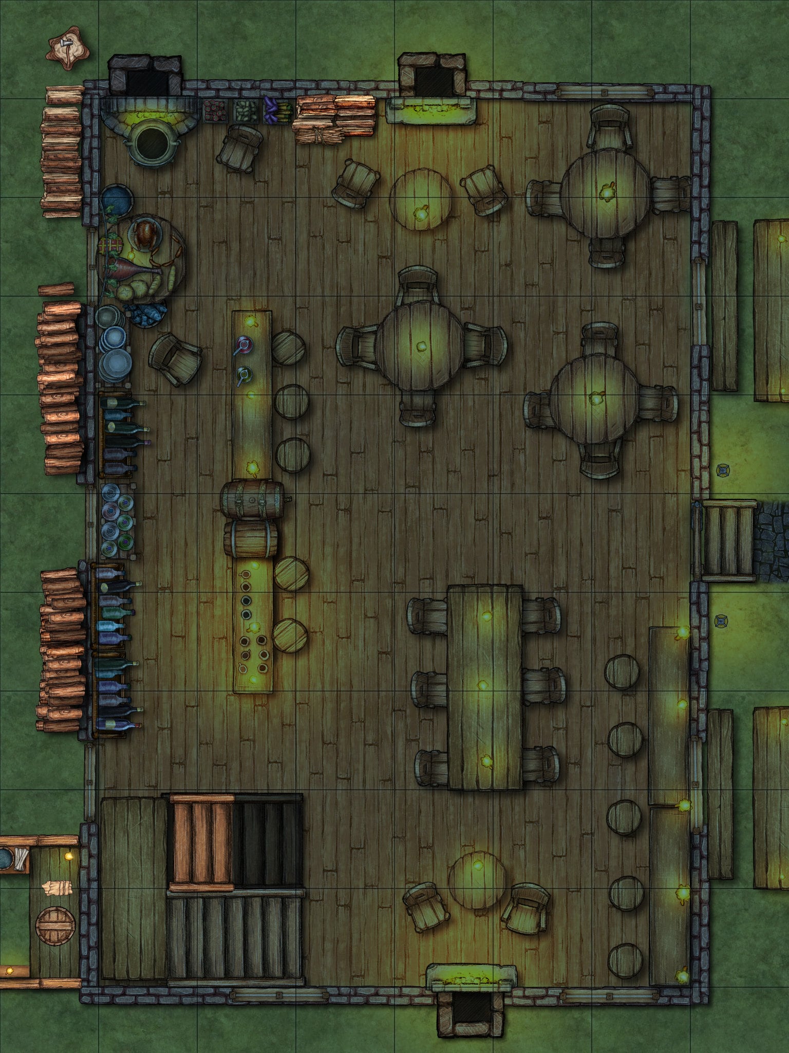 Digital Map Set Tavern - Etsy