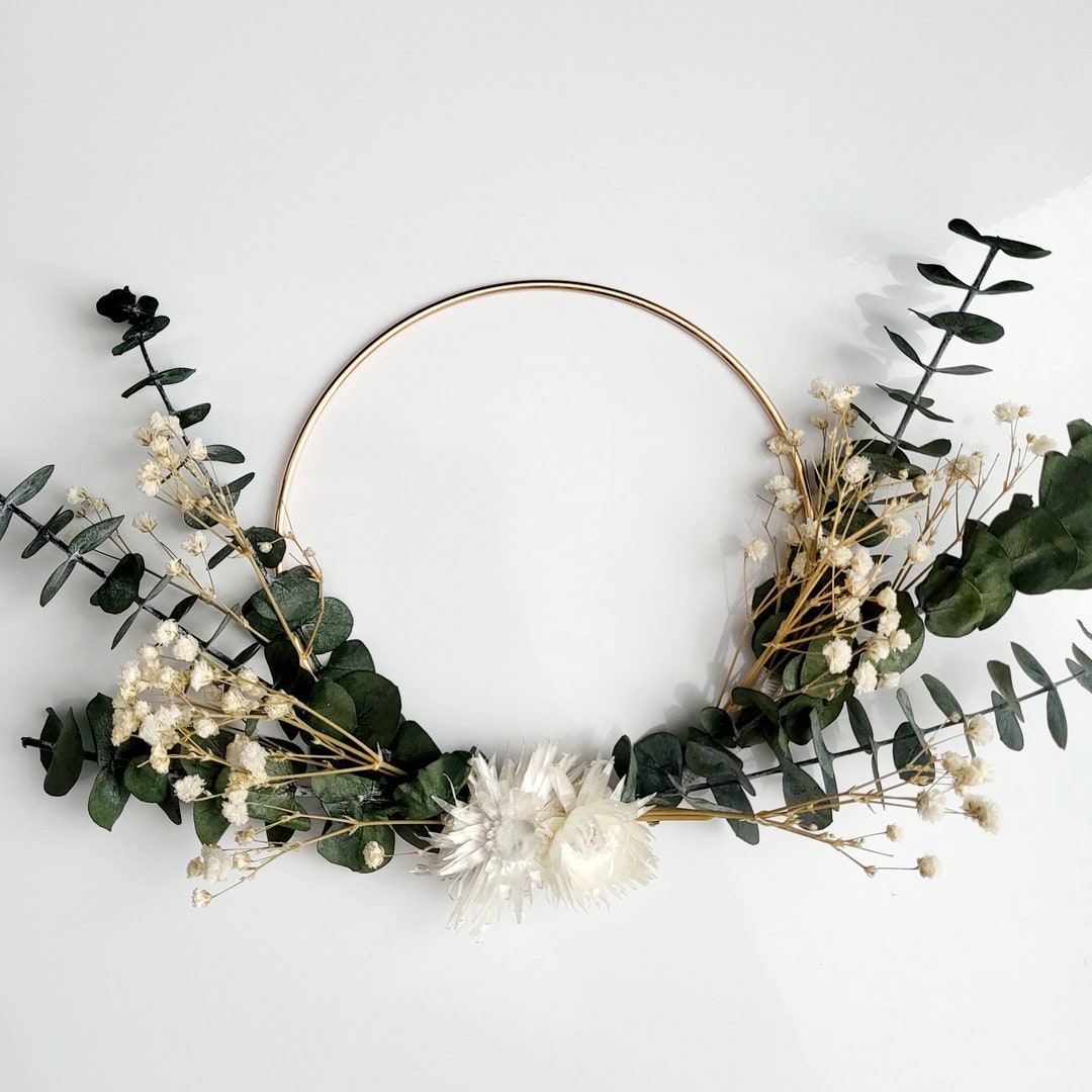 Dried Flower Cake Hoop Cake Topper Preserved Eucalyptus - Etsy