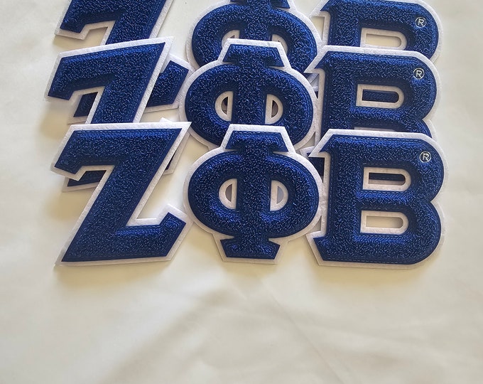 Zeta Phi Beta Sorority Chenille Patches. - Etsy