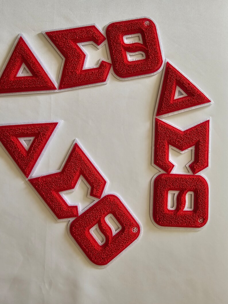 Delta Sigma Theta Chenille Patch Iron On/sew On - Etsy