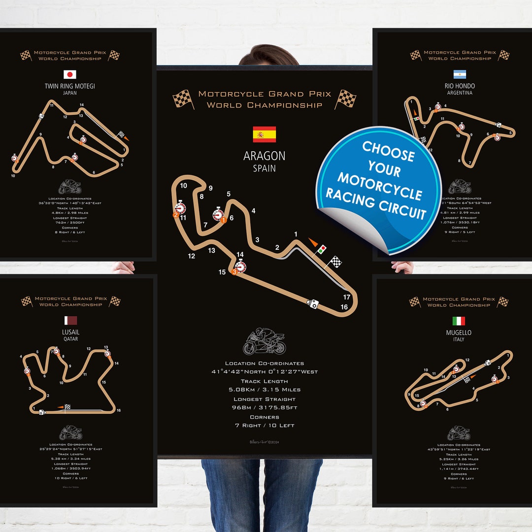 Motogp Poster Circuits for All 2024 Tracks Posters Wall Print Posters ...
