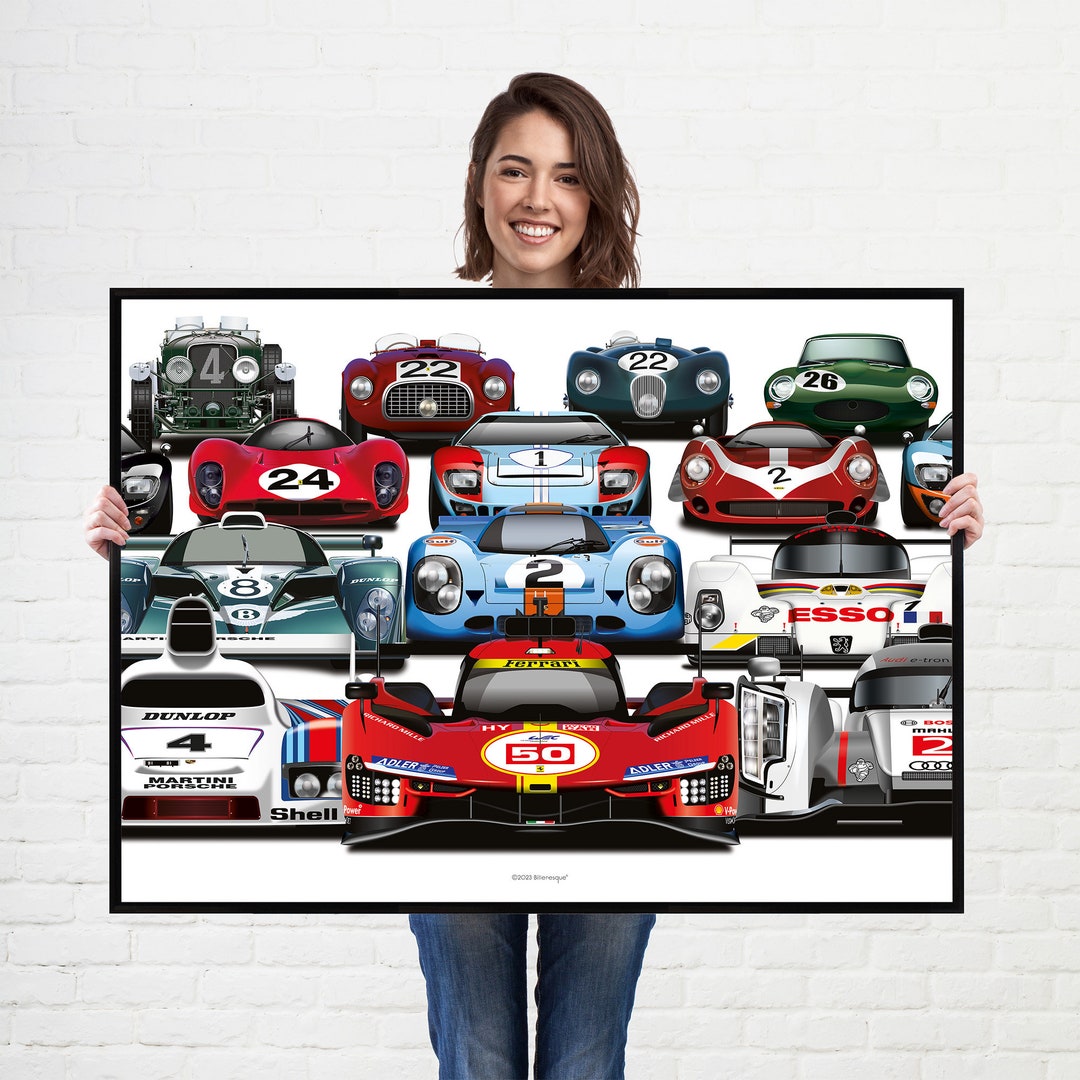 Endurance Racing Cars Through the Ages Print - Etsy