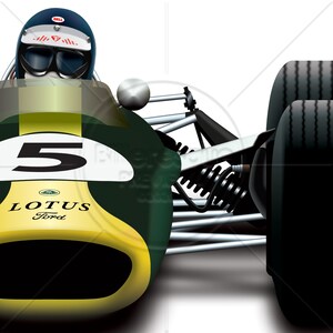 Jim Clark Formula 1 Helmet and Car From 1965 F1 Grand Prix - Etsy