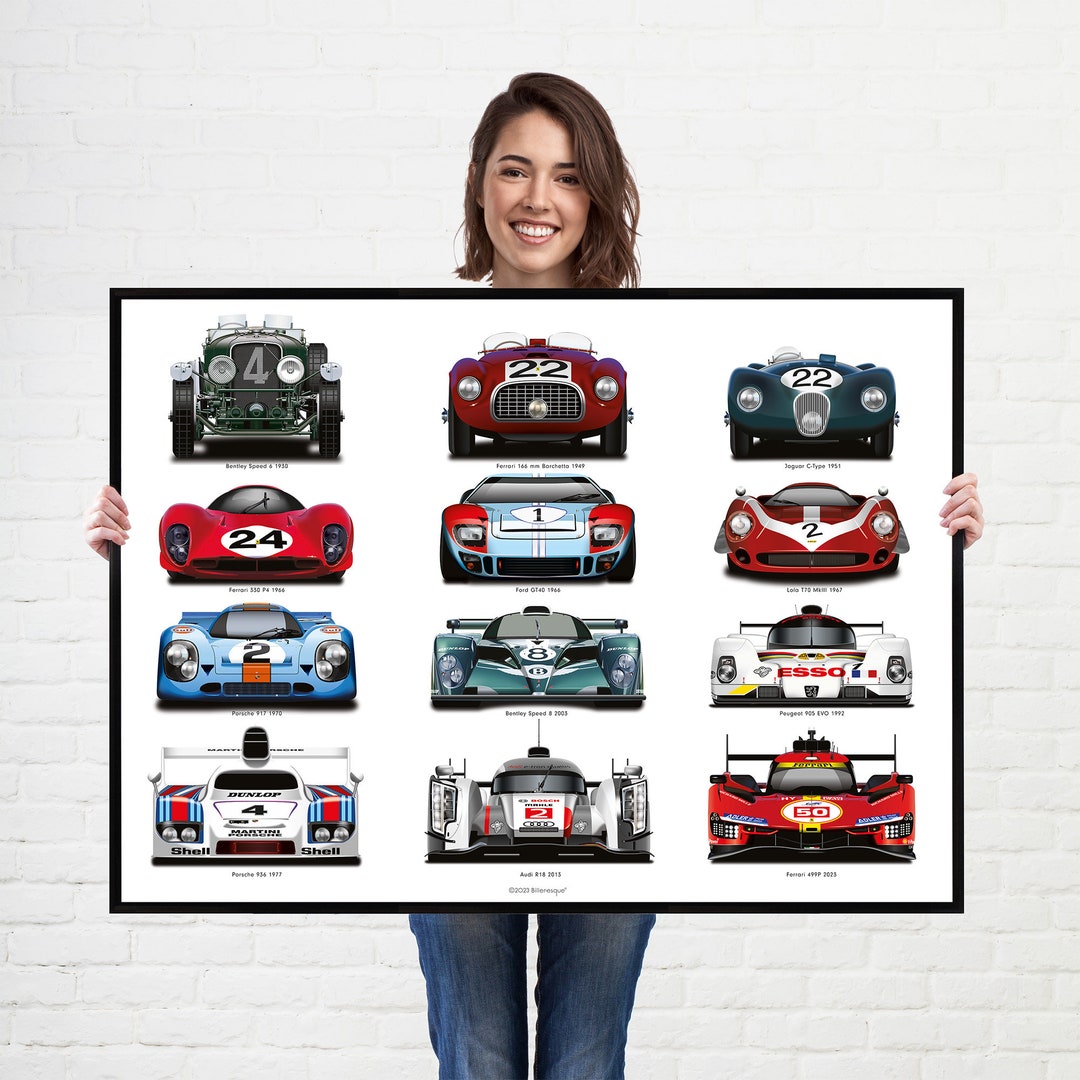 Endurance Racing Car Collection Print - Etsy
