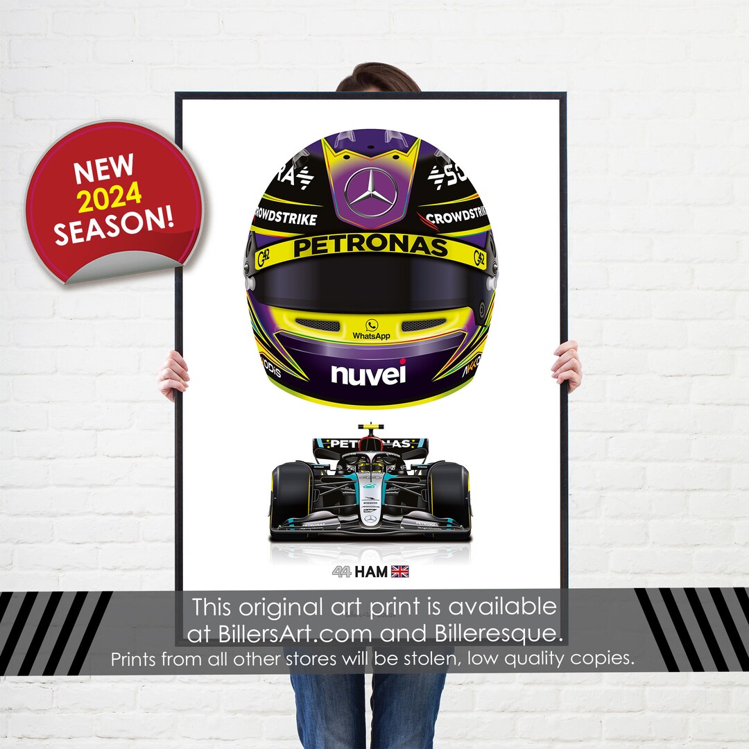 Formula 1 Lewis Hamilton 2024 Formula 1 Racing Helmet Mercedes F1 Grand ...