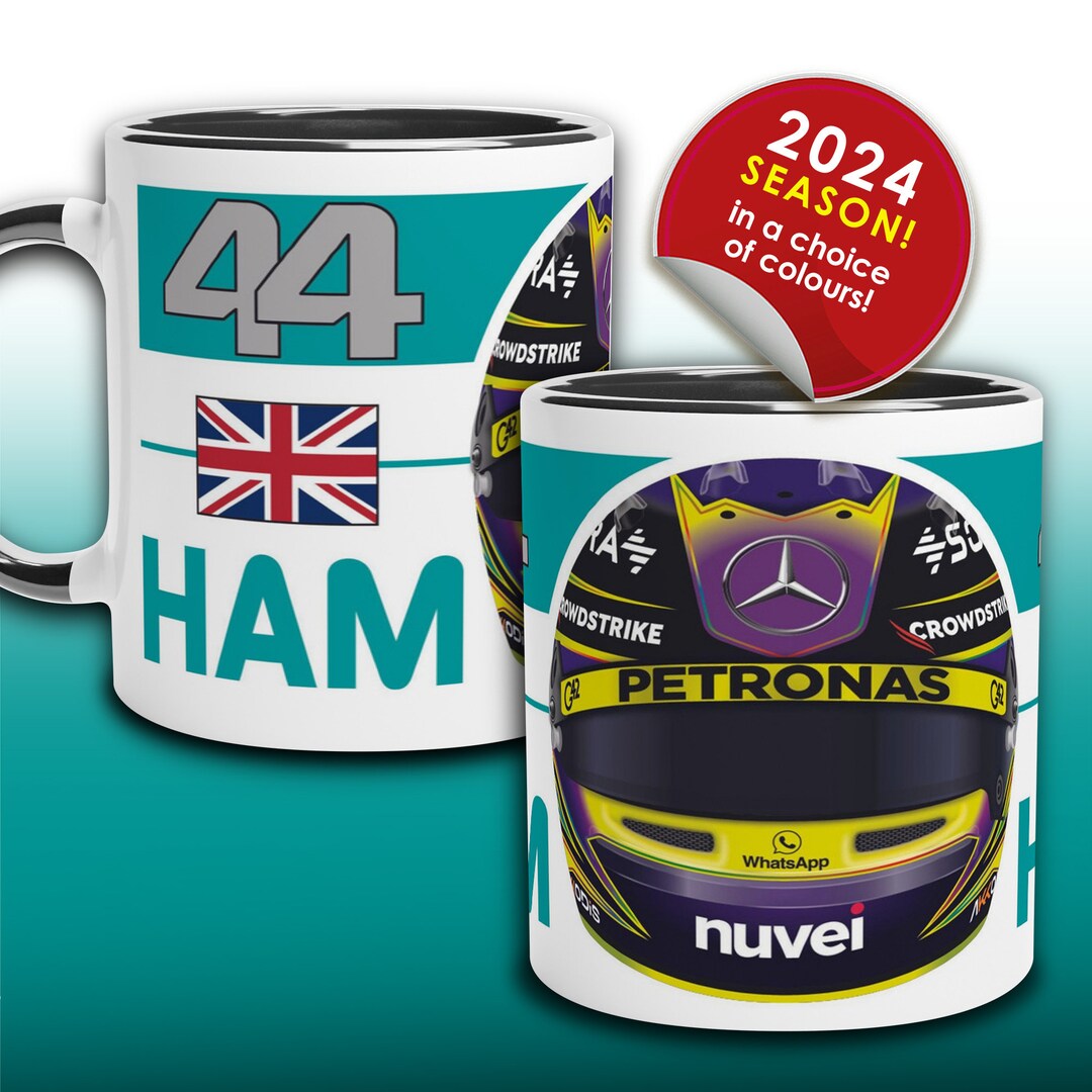 Lewis Hamilton 2024 Formula 1 Helmet Mug Formula 1 Gift Mug - Etsy