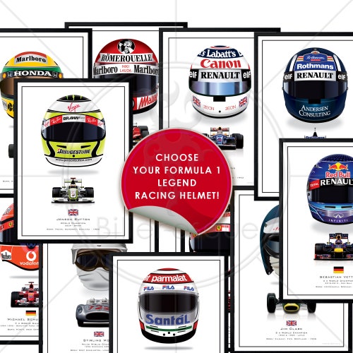 Formula 1 Classic Racing Cars Grand Prix Legends Champions - Etsy