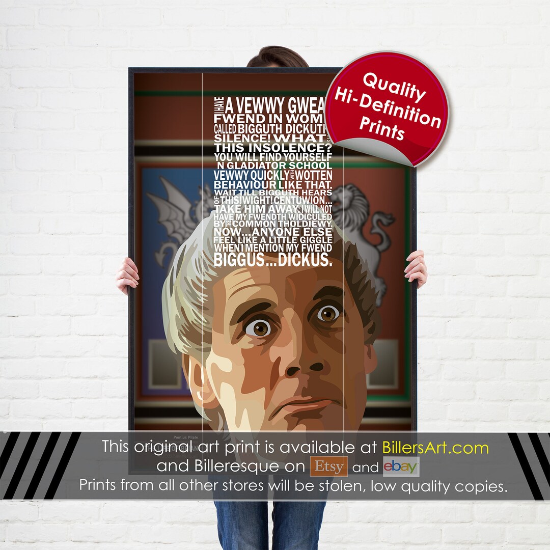 The Life of Brian Movie Poster Pontius Pilate Quote - Etsy