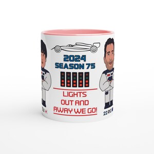 Formula 1 Mug Caricature of the 2024 Alpha Tauri Team Mates Daniel ...
