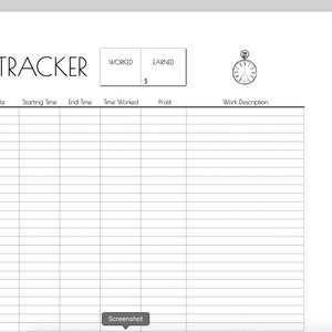Freelance Time Tracker Printable BONUS Link to Get the Google Drive ...