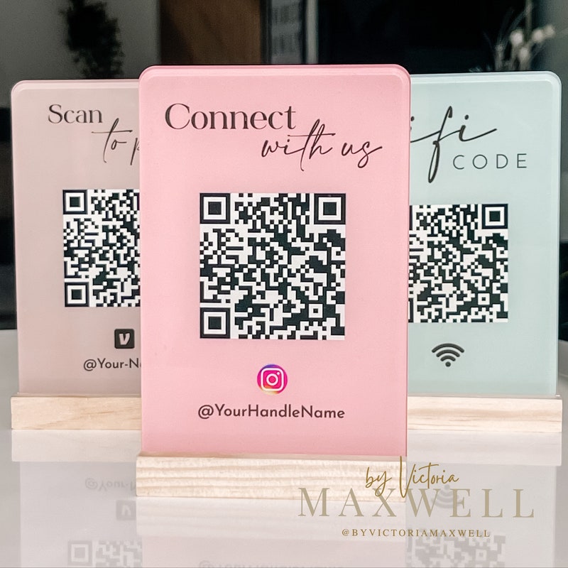 Qr code aufsteller - Etsy.de
