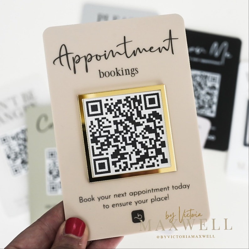 Mini QR Display Sign - Etsy