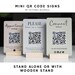 Mini QR Display Sign - Etsy