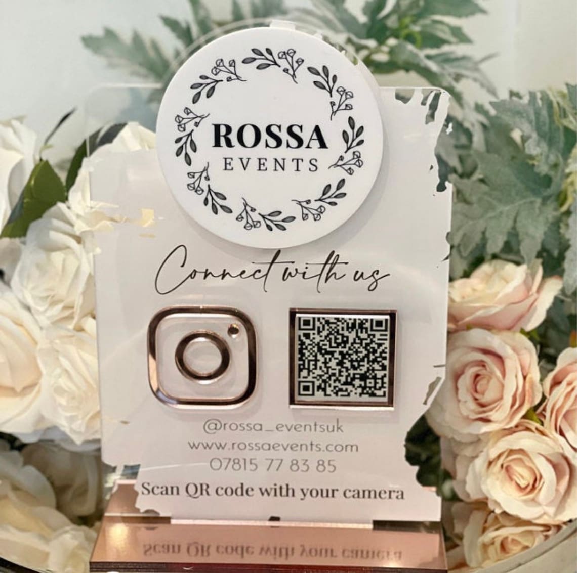 Multi Logo Business Social Media Sign With Your Business Logo | Etsy