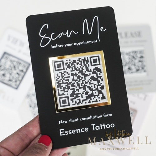 Mini QR Code Display Sign - Etsy Australia