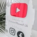 Personalised Youtube Channel Business & Social Media Sign - Etsy
