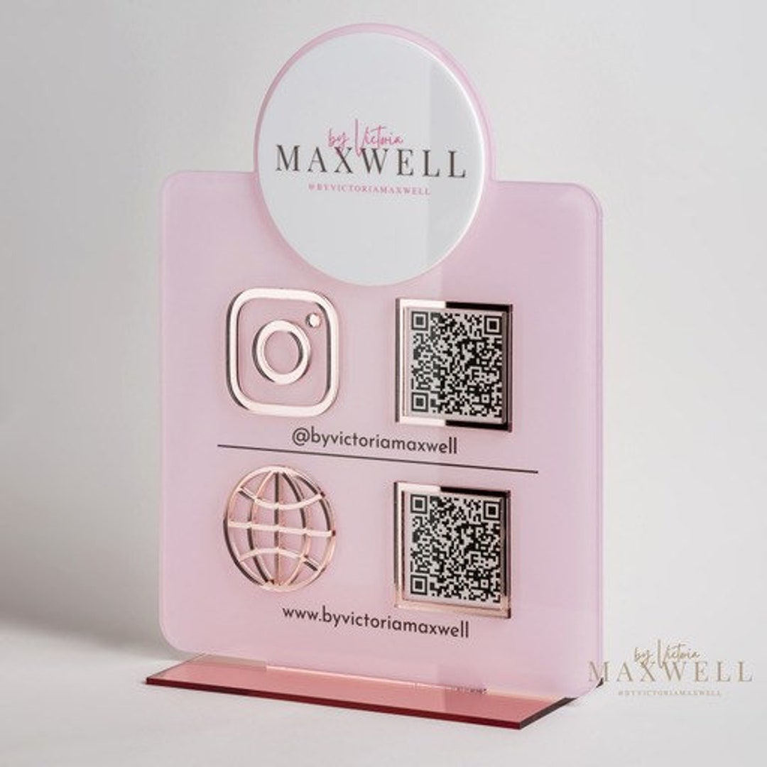 Multi QR Code With Logo Instagram Facebook Business Social - Etsy Australia