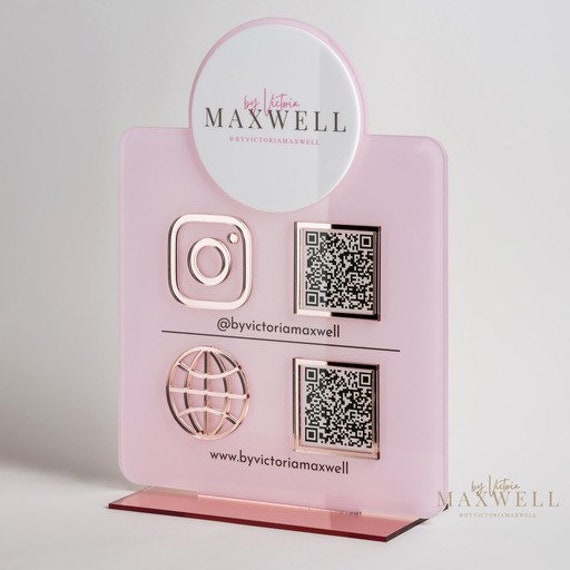 Multi QR Code With Logo Instagram Facebook Business Social - Etsy