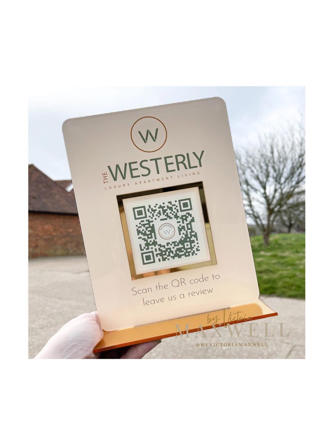 Personalised Business Social Media QR Code Sign for Any Website, Scan ...