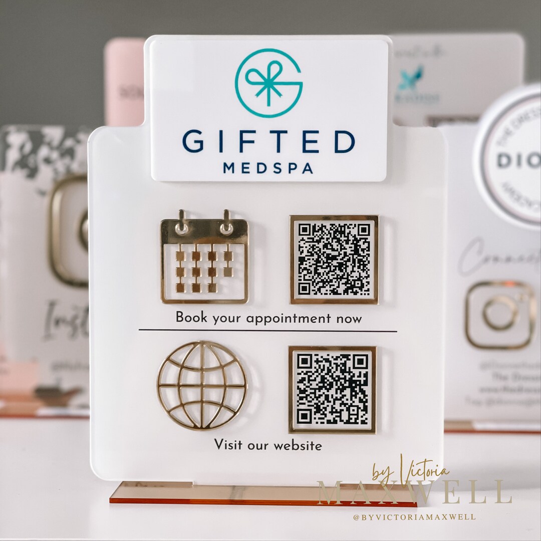 Multi QR Code Business Sign, Scan to Pay Sign, Cashapp Payment Sign ...