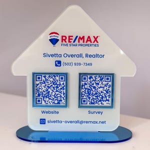 Realtor QR Code Sign | Vcard Contact QR Code | Real Estate Open House ...