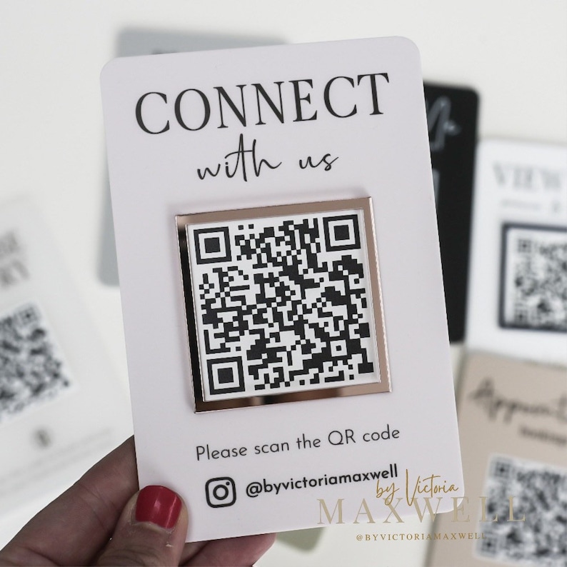 Mini QR Display Sign - Etsy UK