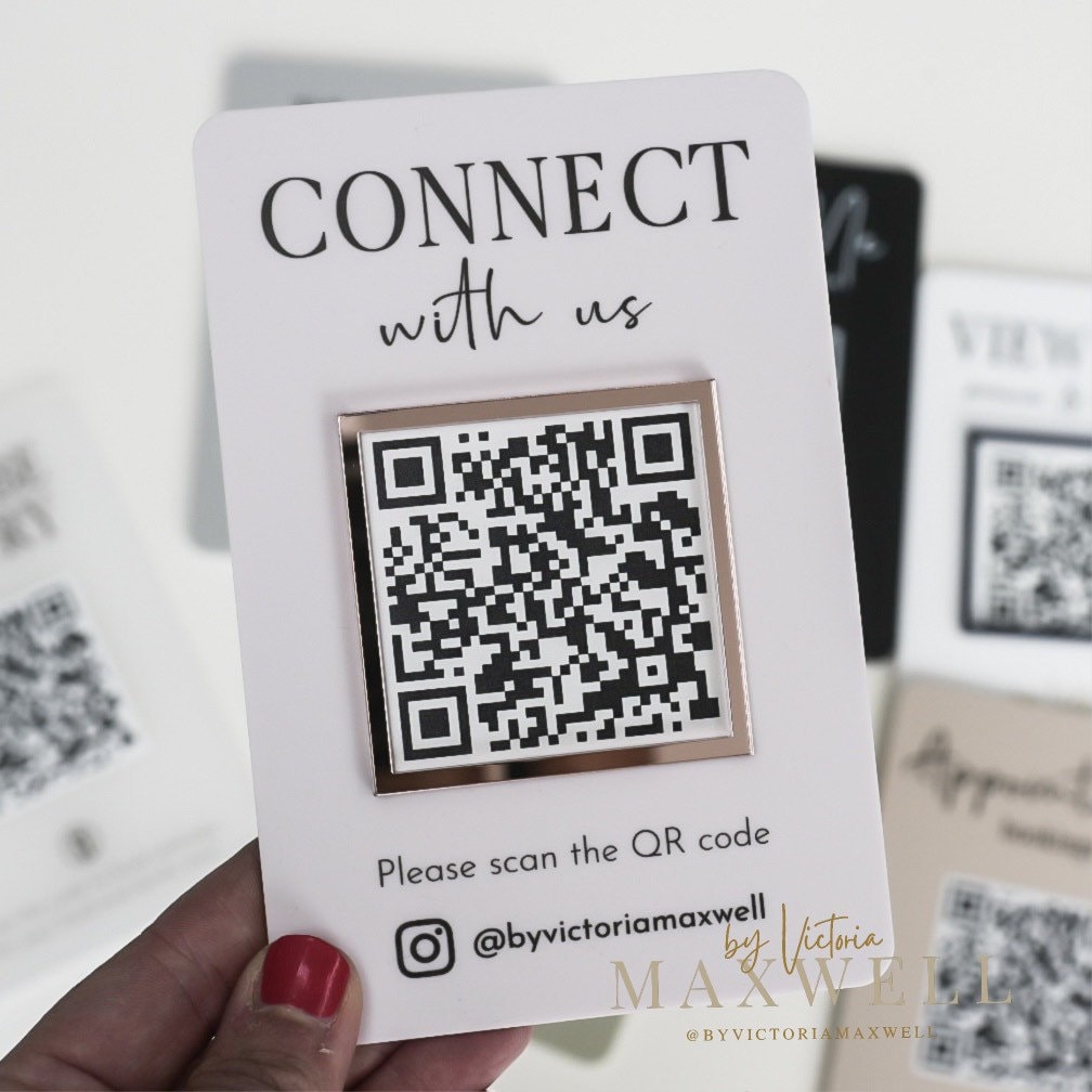 Mini QR Display Sign - Etsy UK