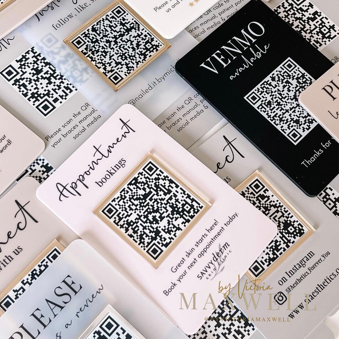 Mini QR Display Sign - Etsy