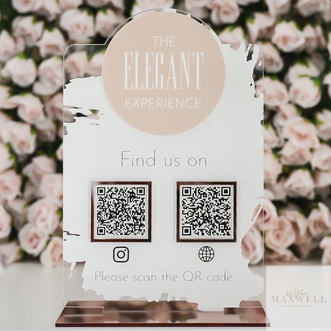 Multi Logo Business Social Media Sign With Your Business Logo | Etsy