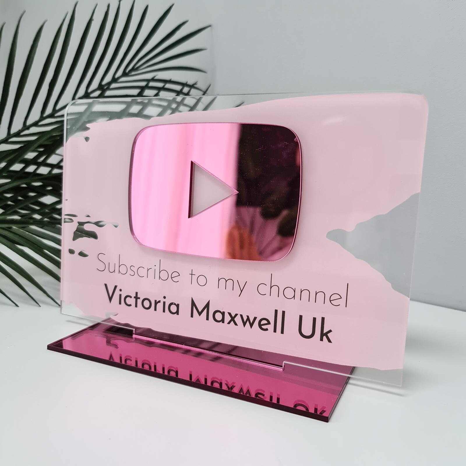 Personalised Youtube Channel Business Social Media Sign Play - Etsy UK