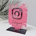 Custom Acrylic Instagram Sign for Business Reception - Social Media ...