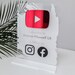 Personalised Youtube Channel Business & Social Media Sign - Etsy