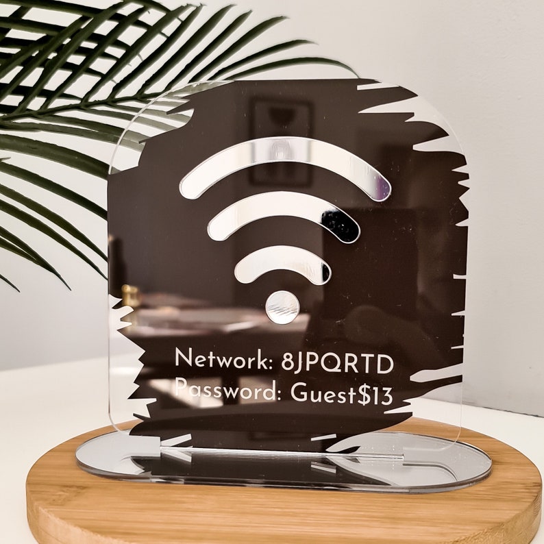 Wifi Business Social Media Sign Salon Sign Beauty Sign | Etsy UK