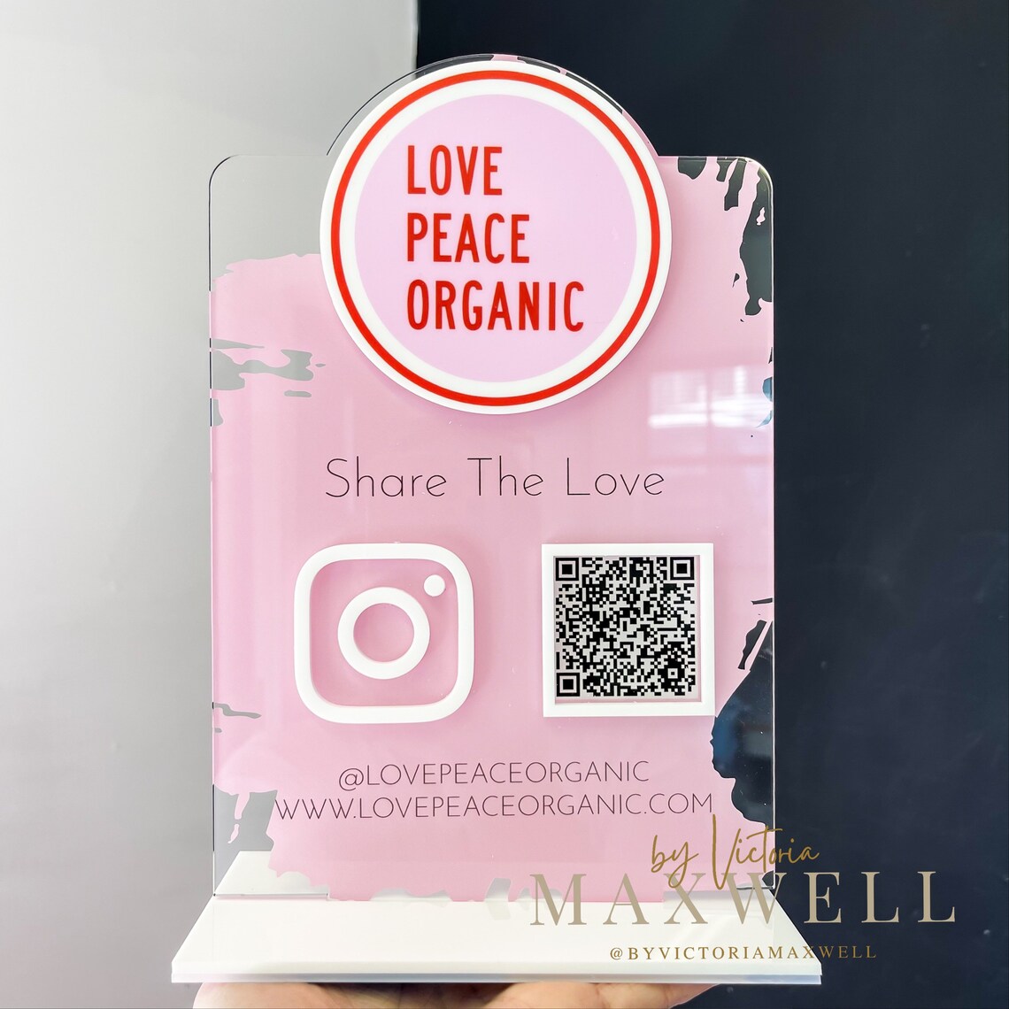 Multi Logo Business Social Media Sign With Your Business Logo | Etsy