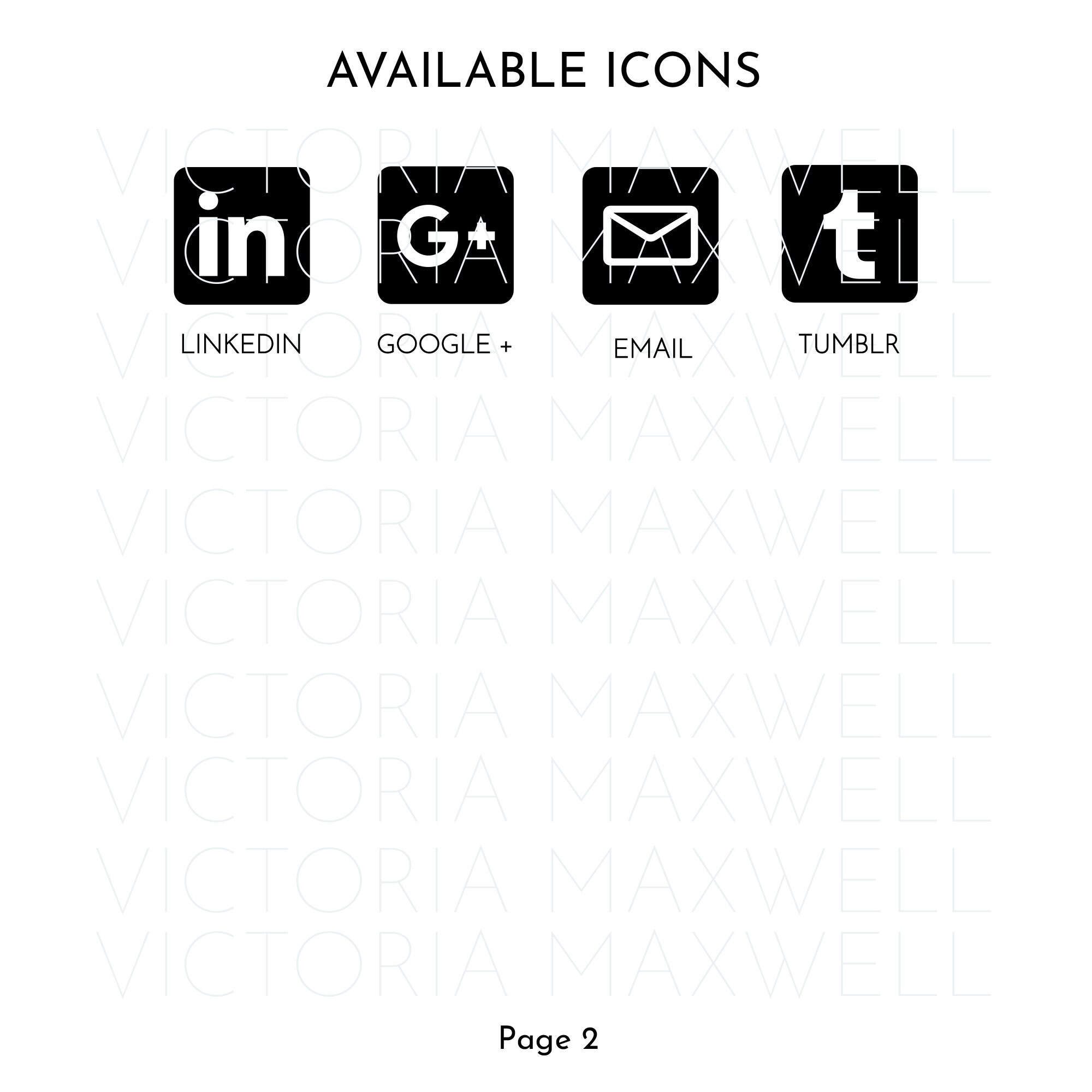 Triple Icon With Logo Business Social Media Sign Salon Sign - Etsy