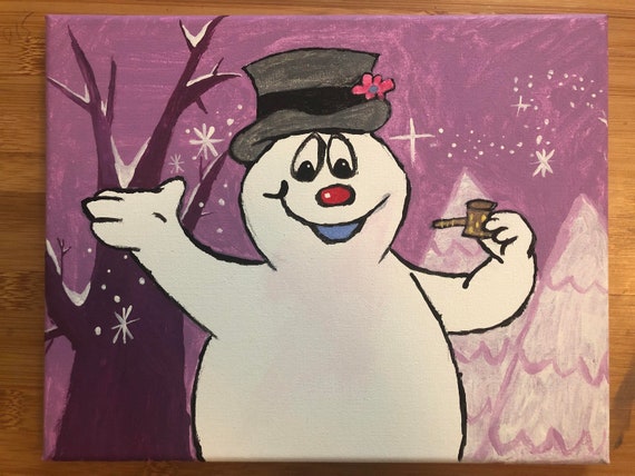 Frosty the Snowman Painting | Etsy
