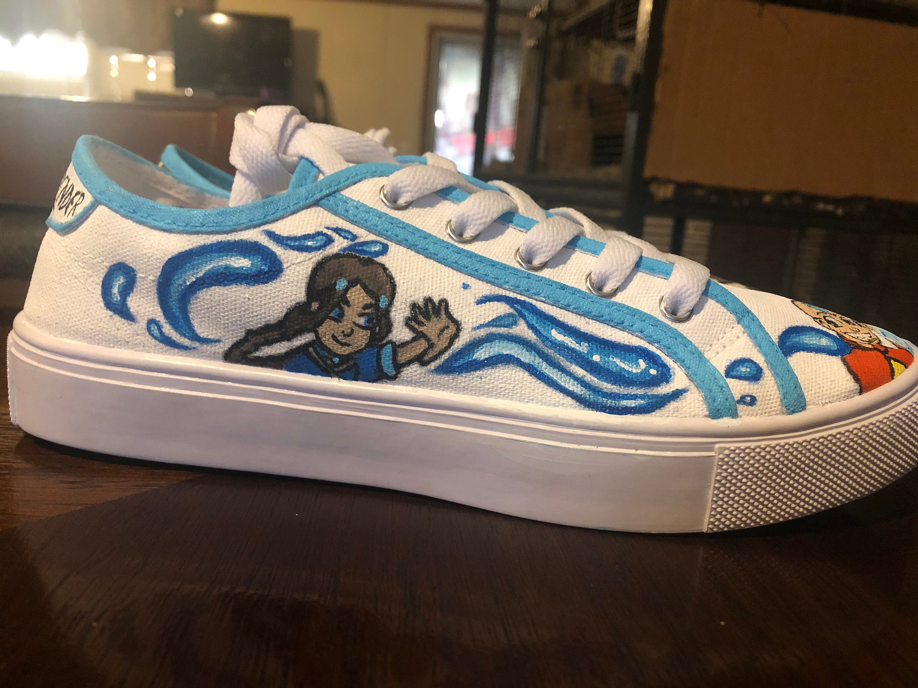 Avatar: the Last Airbender Painted Shoes - Etsy Hong Kong