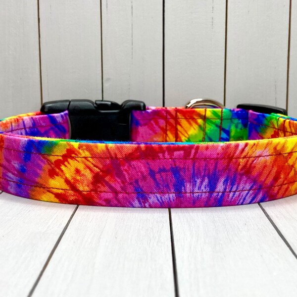 Tie Dye Dog Collar - Etsy