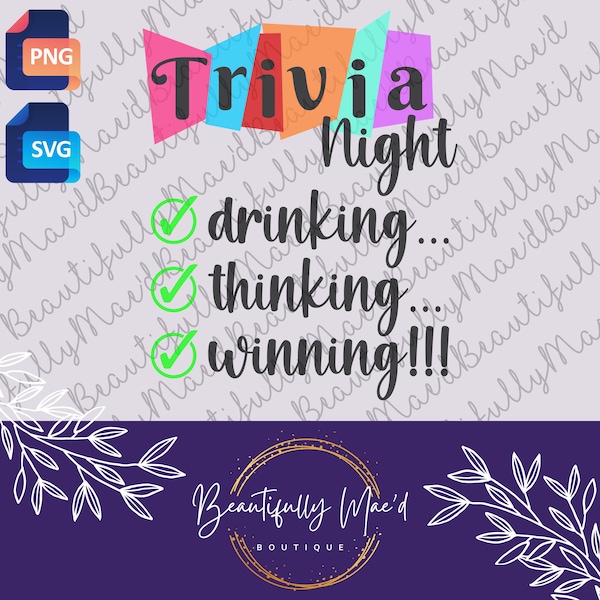 Trivia Night Decor - Etsy