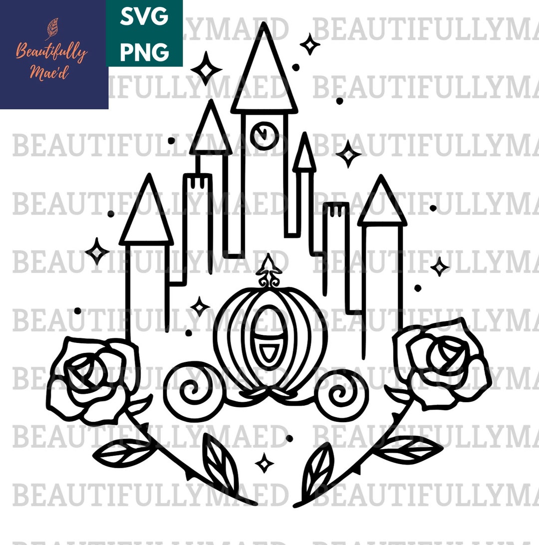Princess Castle SVG - Etsy