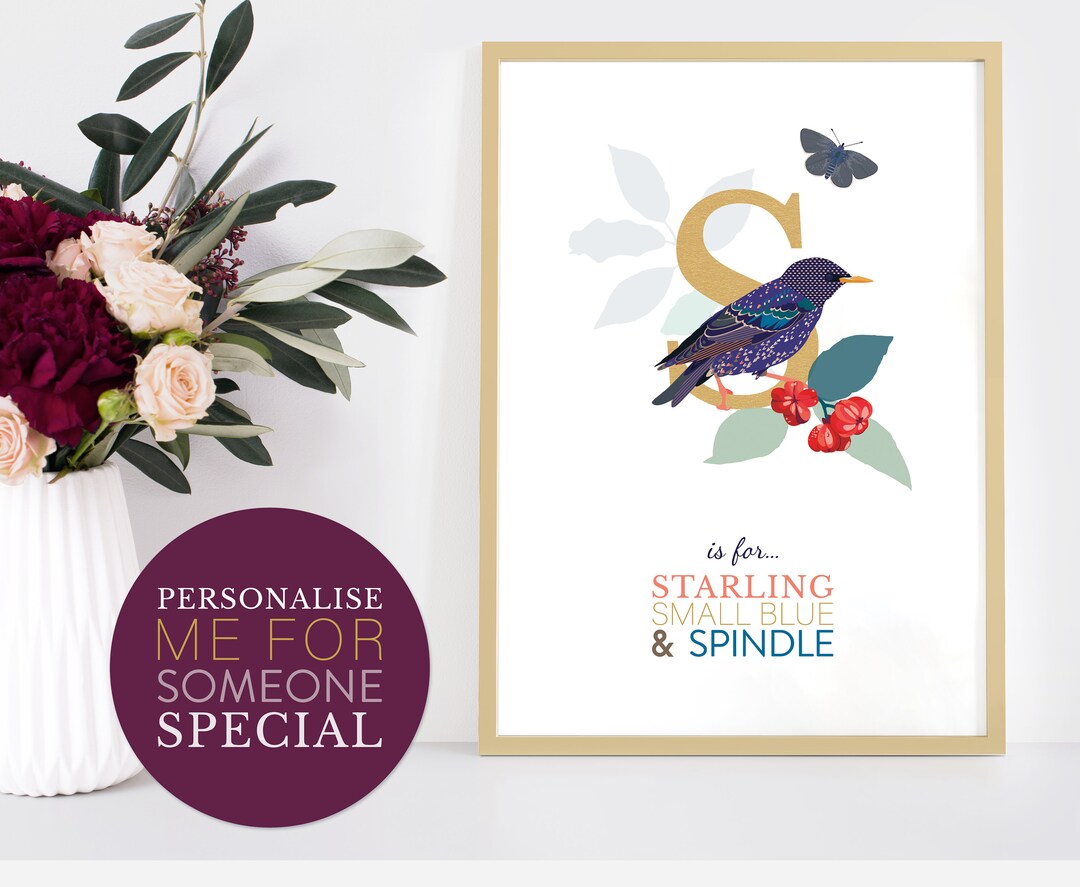Starling, British Wildlife Art Print - Etsy