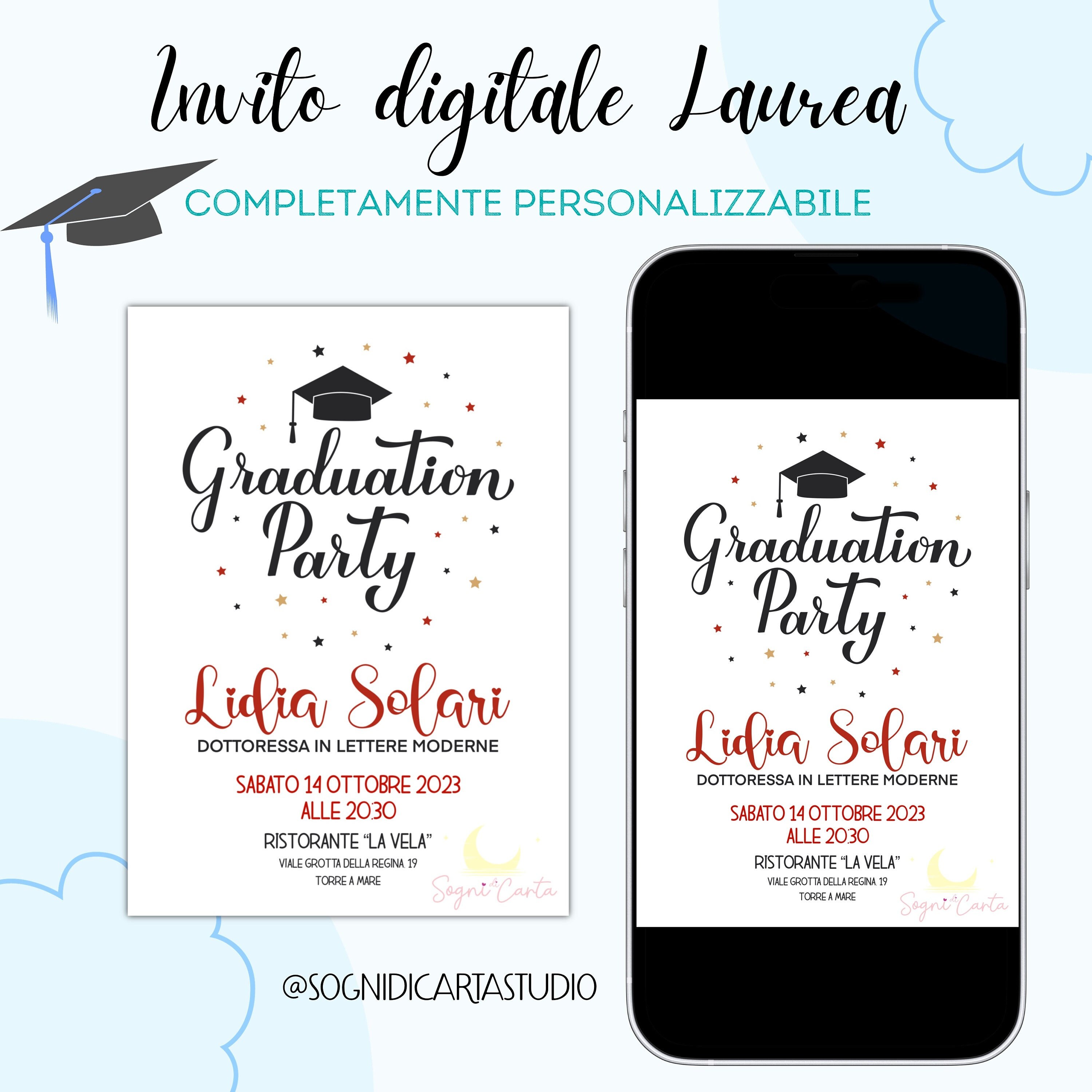 Digital Graduation Invitation Graduation Digital Invitation - Etsy