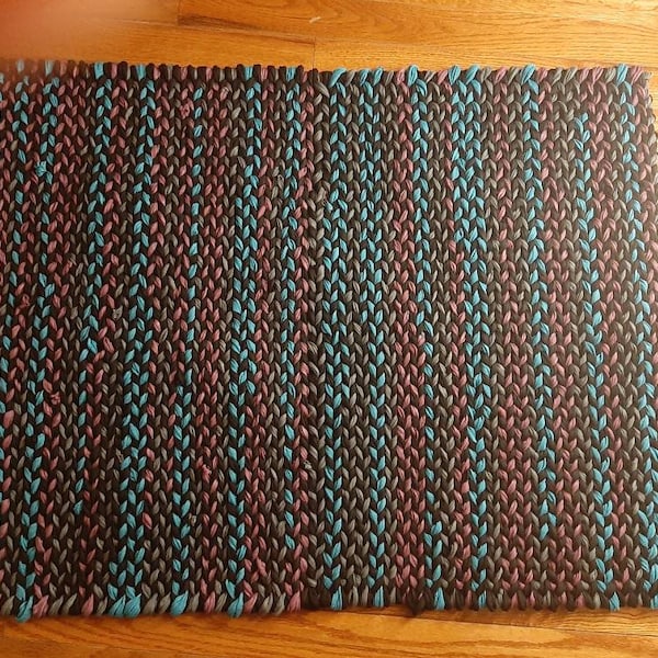 Twined Rag Rugs - Etsy