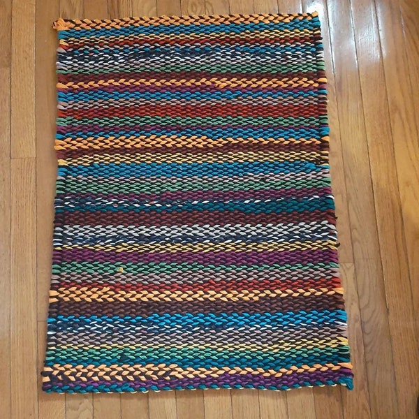 Twined Rag Rugs - Etsy