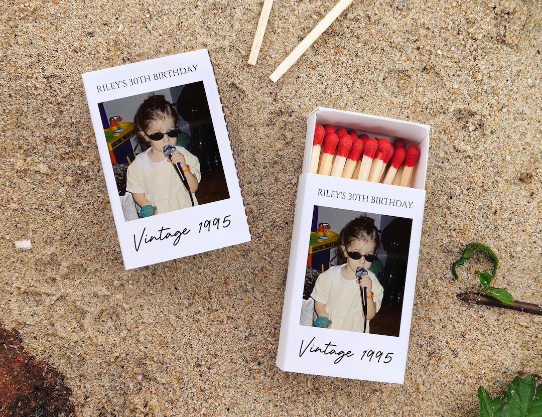 Custom Matchbooks/custom Birthday Matches/bachelorette Matchboxes ...