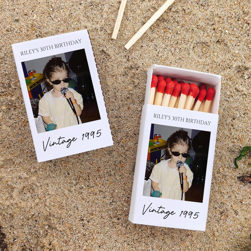 Birthday Photo Matchbooks - Etsy