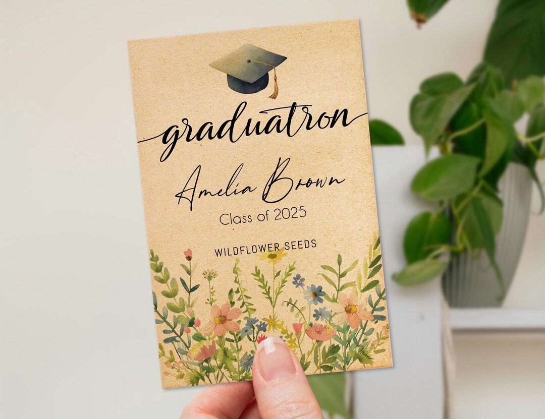 Graduation Seed Packets, Seeds of Success Envelope, Graduation ...