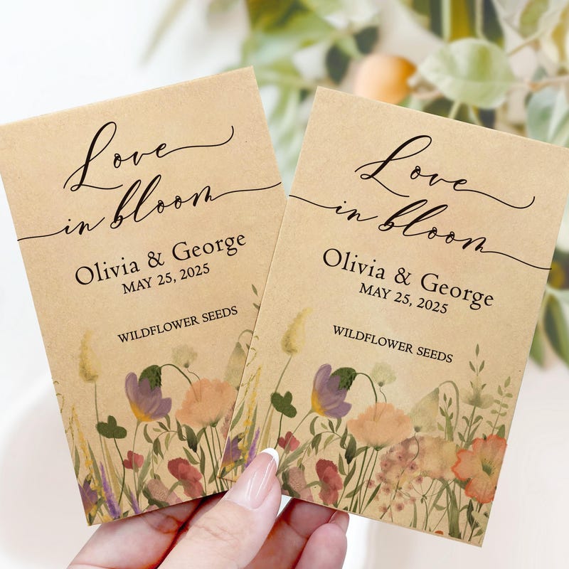 Wedding Seed Packets - Etsy